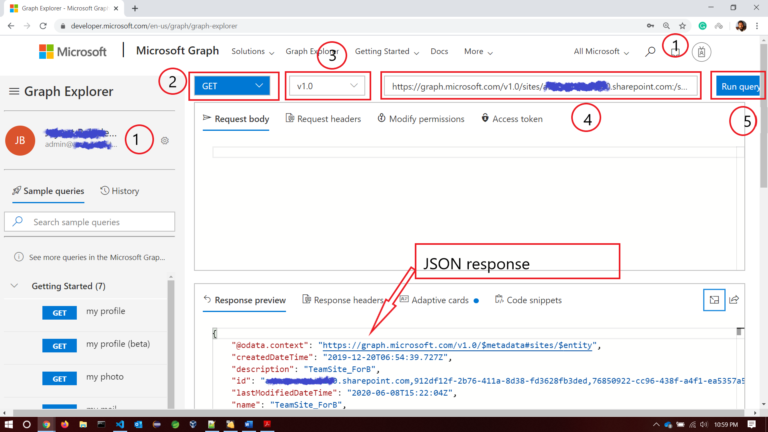 How to Get Site Id of a SharePoint Site using MS Graph API