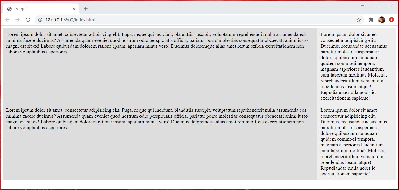 Learn CSS Grid by an Example in 15 minutes by creating a layout